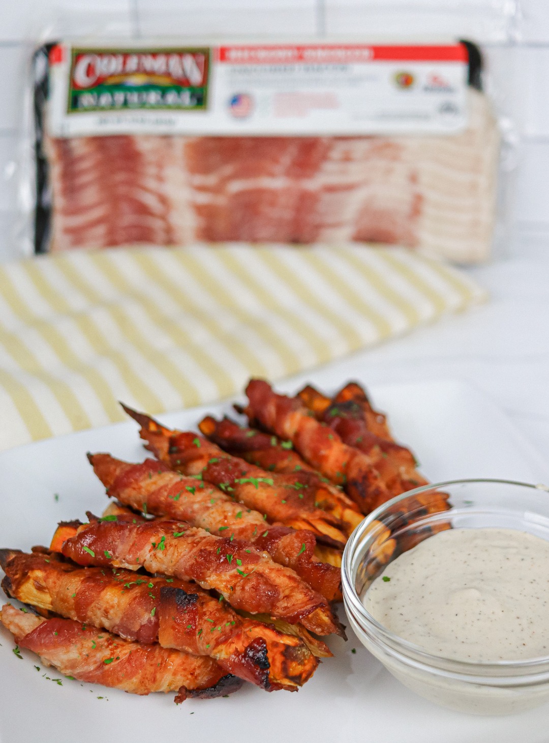 Air Fryer Bacon-Wrapped Sweet Potatoes - The Millennial Stay-At-Home Mom Air Fryer Bacon-Wrapped Sweet Potatoes - The Millennial Stay-At-Home Mom