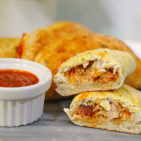 Easy Calzone Recipe | Chicken Bacon Ranch - TMSAHM