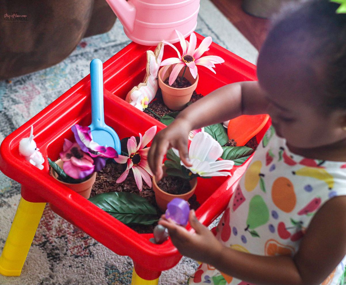 Sensory Play: Garden-Themed Sensory Table - TMSAHM