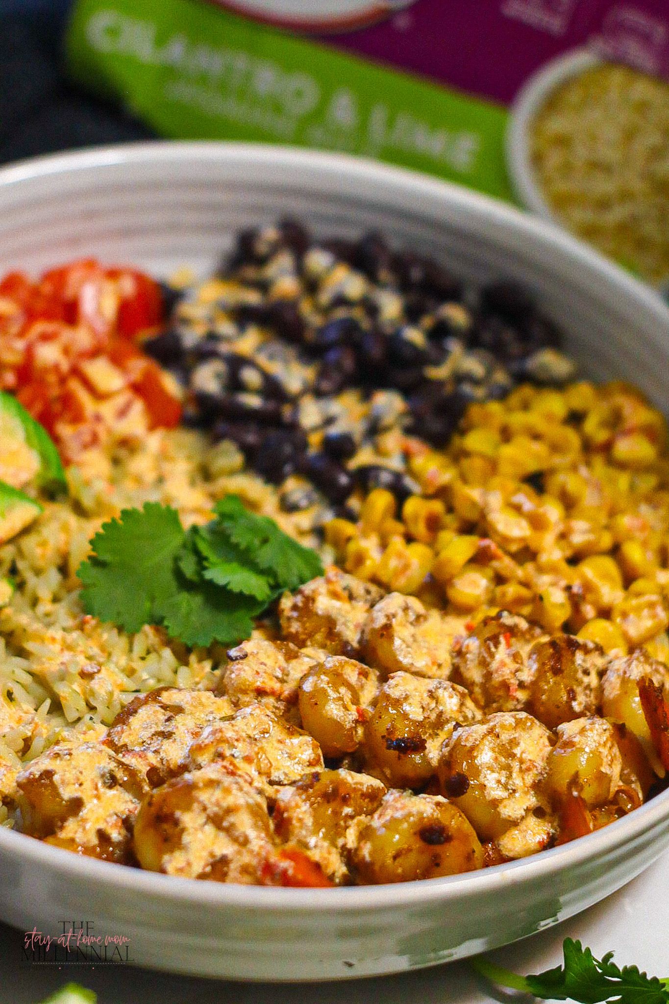 Chipotle Shrimp Bowls - The Millennial Stay-At-Home Mom