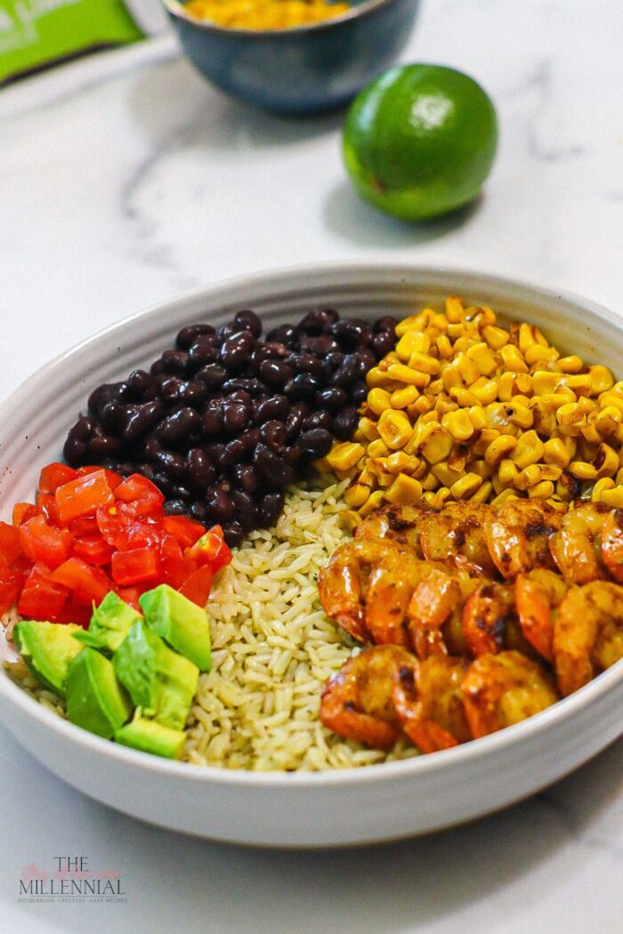 Chipotle Shrimp Bowls - The Millennial Stay-At-Home Mom