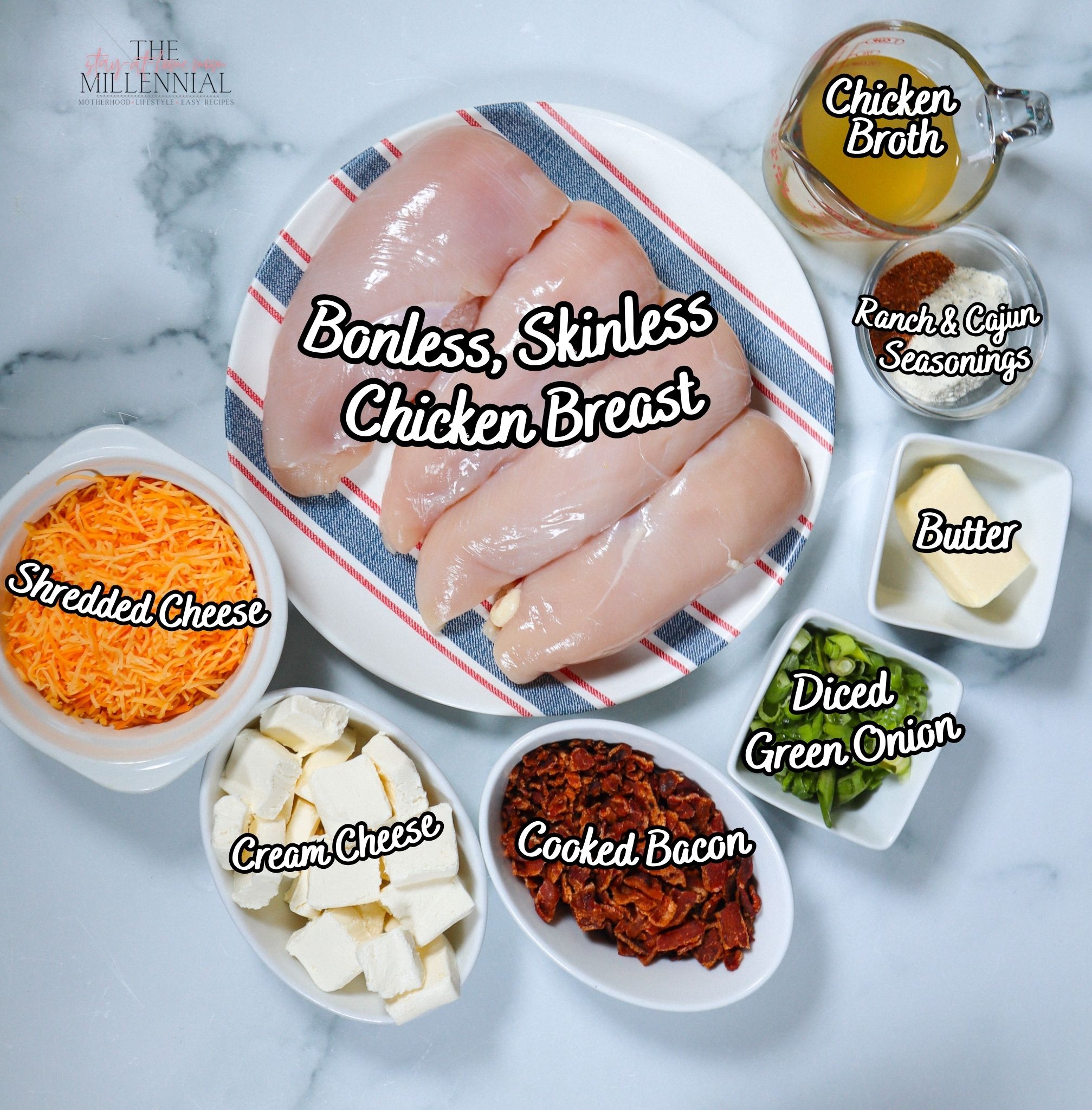 Cajun Slow Cooker Crack Chicken - The Millennial SAHM